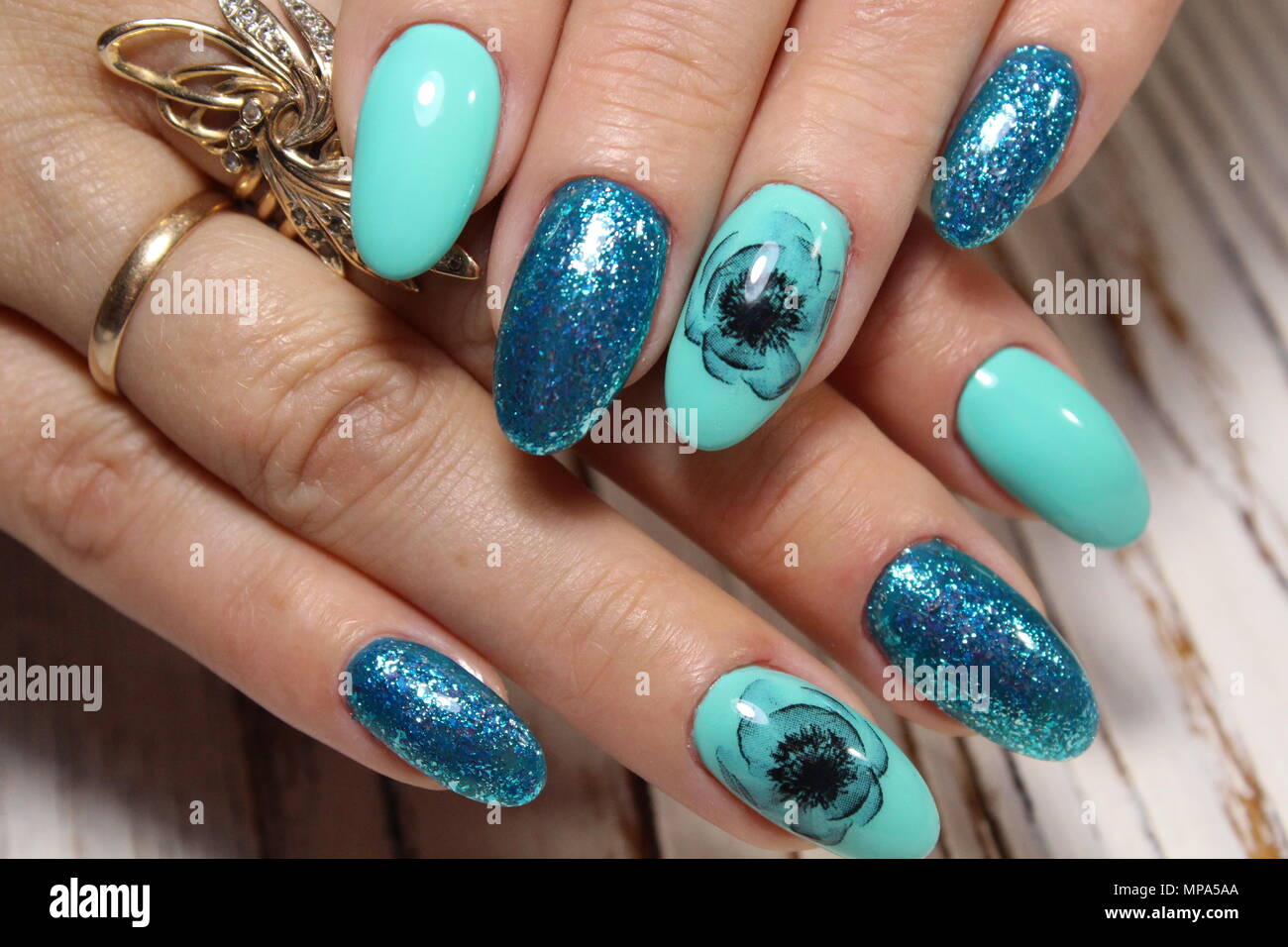 Manicure design nails Stock Photo - Alamy