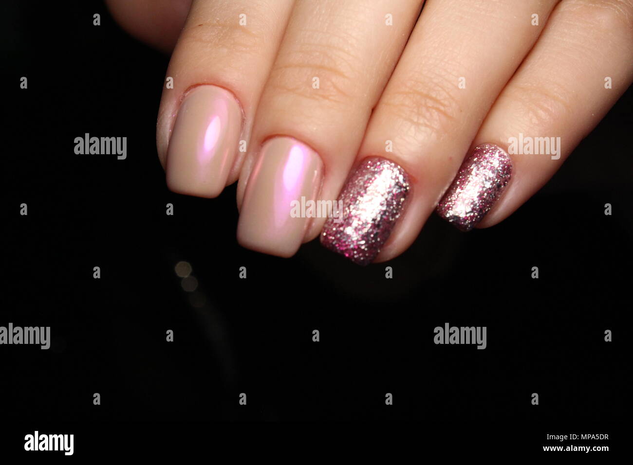 Manicure design nails Stock Photo - Alamy