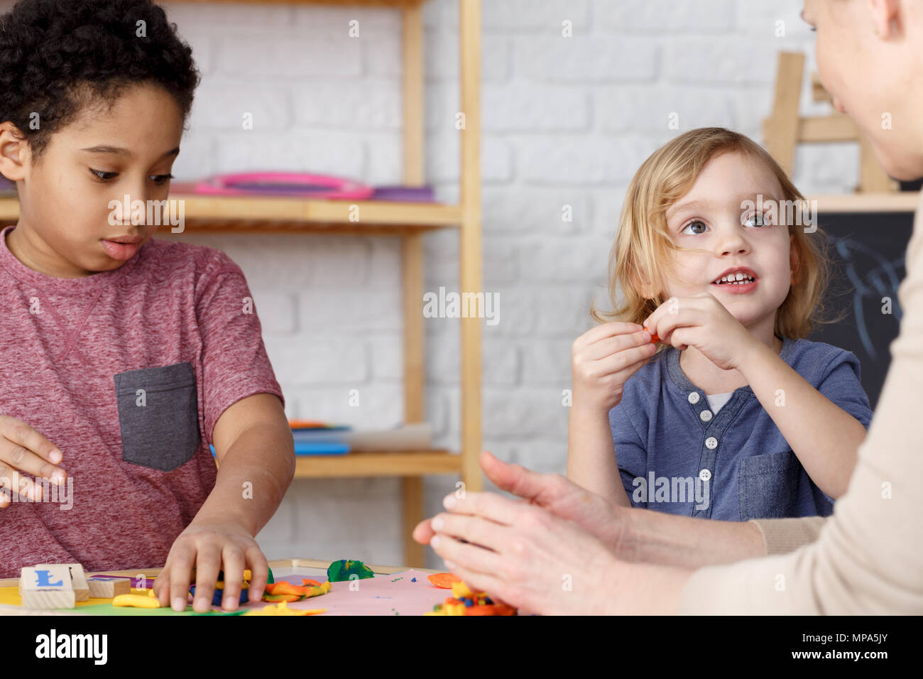Preschool classroom activities hi-res stock photography and images - Alamy