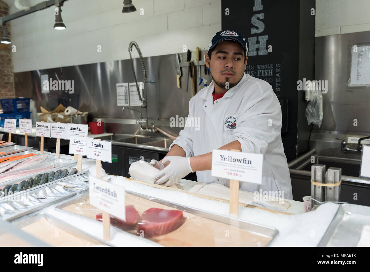 Lobster place chelsea food market hi-res stock photography and images ...