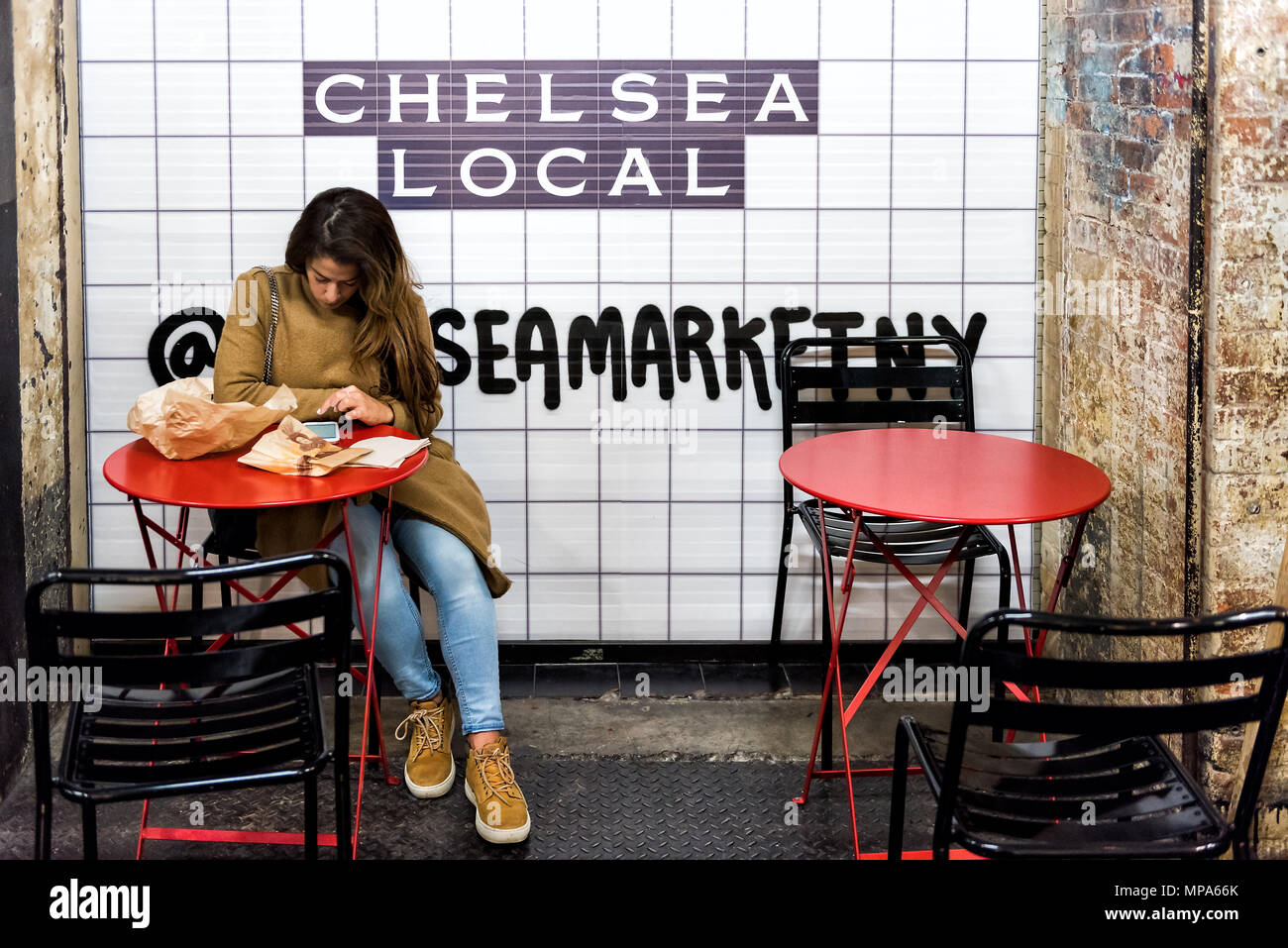 Chelsea Market New York Sign High Resolution Stock Photography and ...