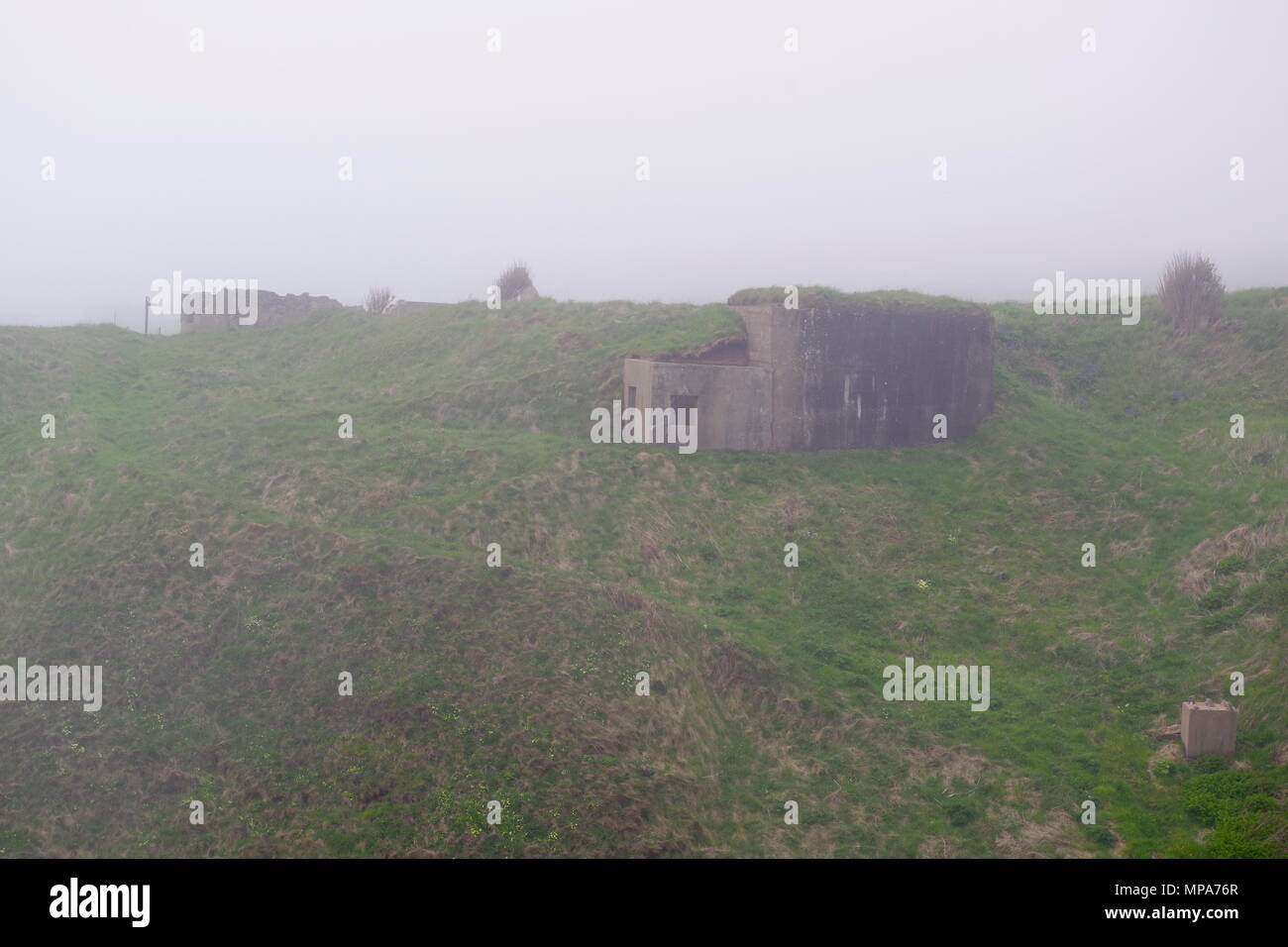 Second World War Coastal Defence Concrete Pill Box. Cove Bay, Aberdeen ...