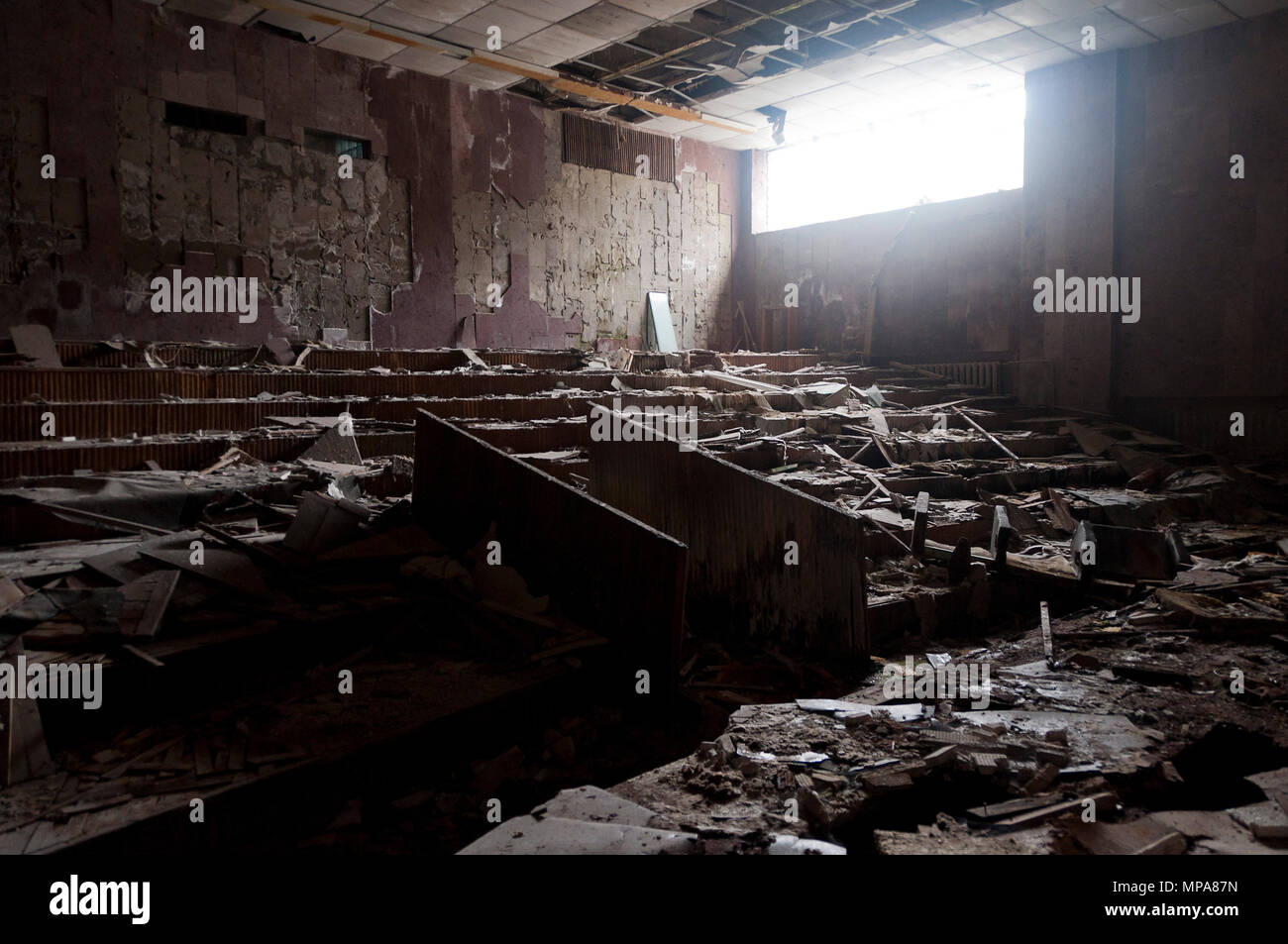 classroom Pripyat after the Chernobyl disaster Stock Photo - Alamy