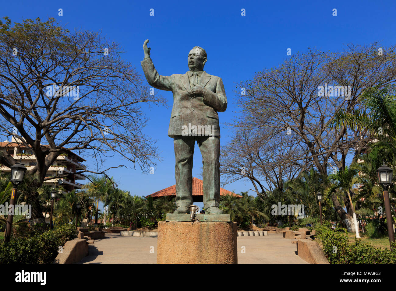 Lazaro Gardenas Statue, Romantic Zone, Puerto Vallarta, Jalisco State ...