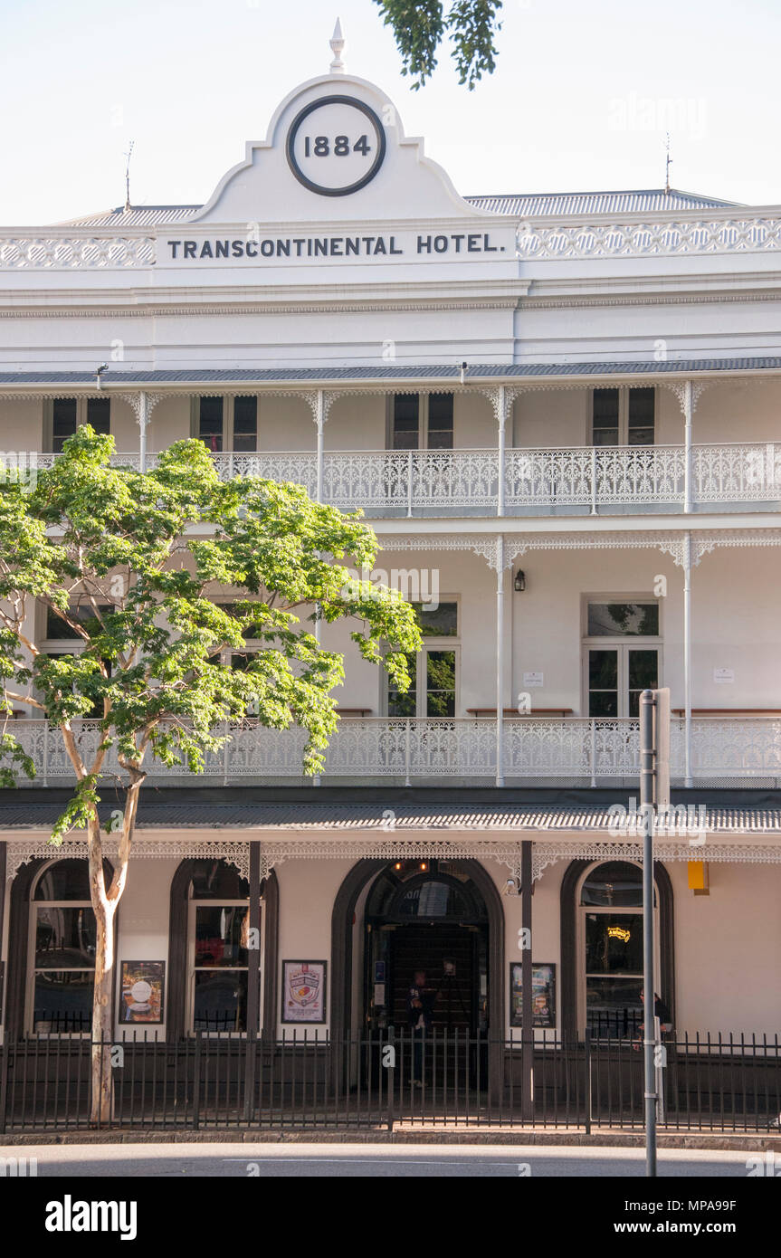 The Victorian-era Transcontinental Hotel (1884) on Roma Street ...