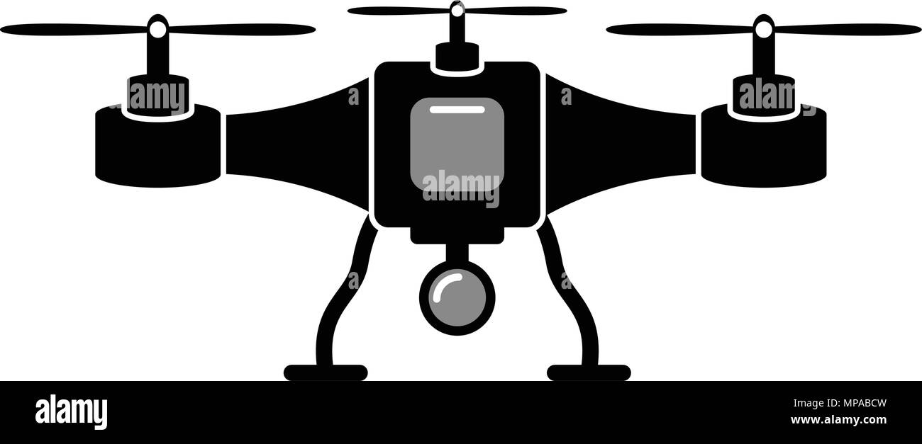 Drone Toy Silhouette Icon Stock Vector Image And Art Alamy