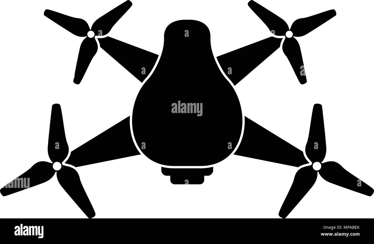 Drone Toy Silhouette Icon Stock Vector Image And Art Alamy