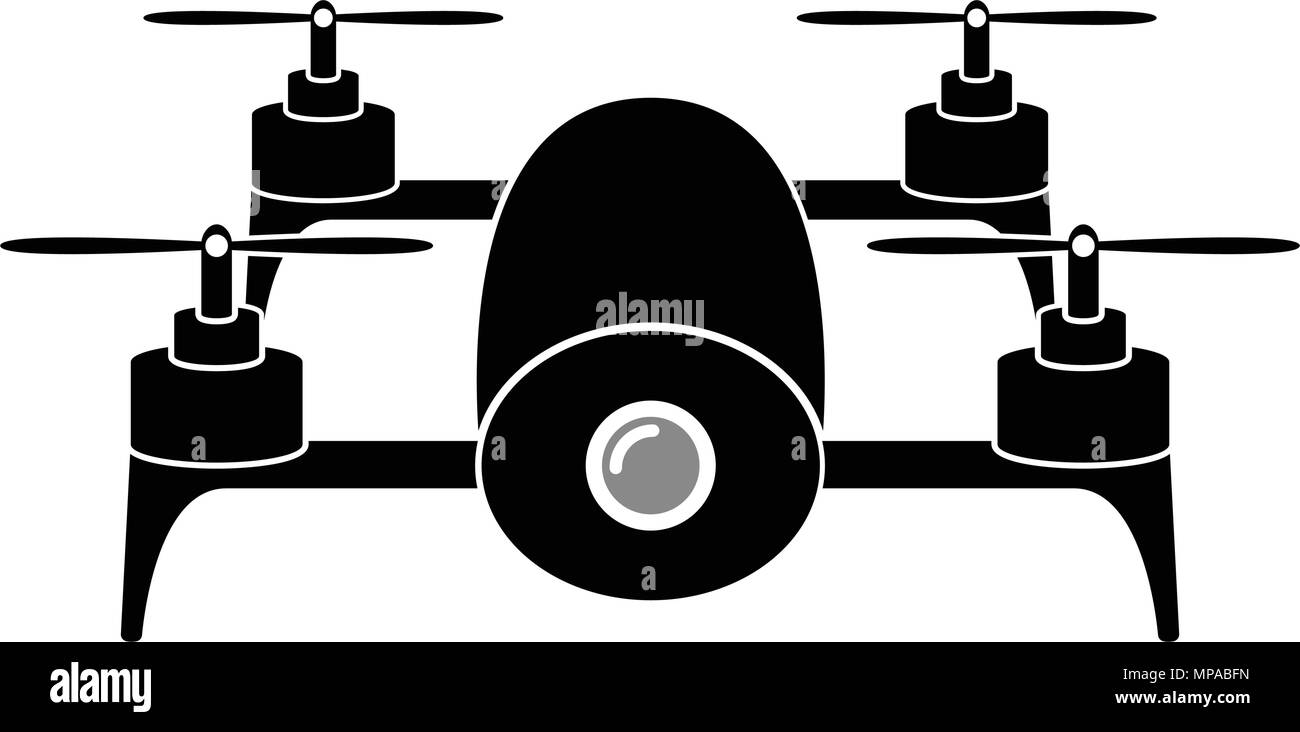 Drone Toy Silhouette Icon Stock Vector Image And Art Alamy