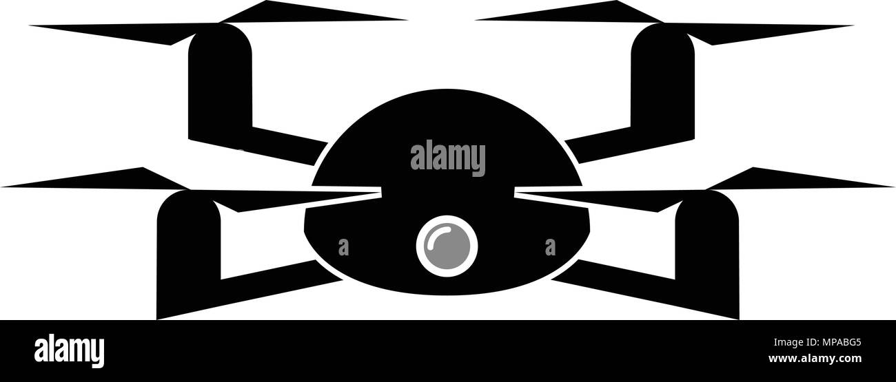 Drone Toy Silhouette Icon Stock Vector Image And Art Alamy