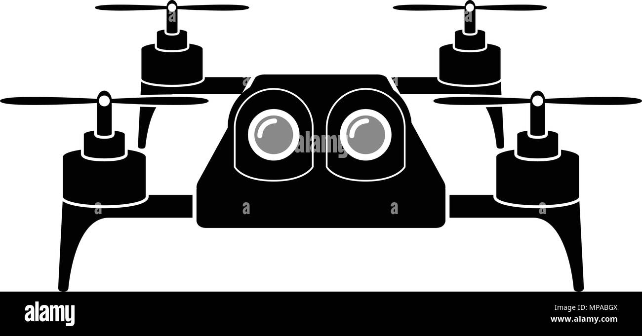 Drone Toy Silhouette Icon Stock Vector Image And Art Alamy