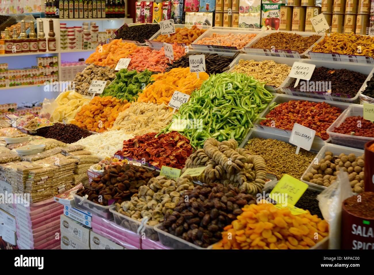 Turkish food and spices Stock Photo - Alamy