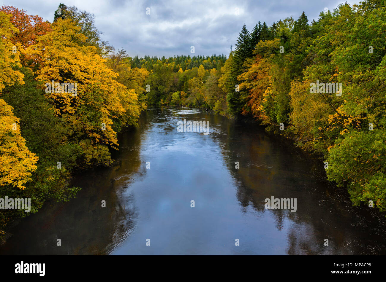 The little bridge that crossed over the river gave us a wonderful view ...