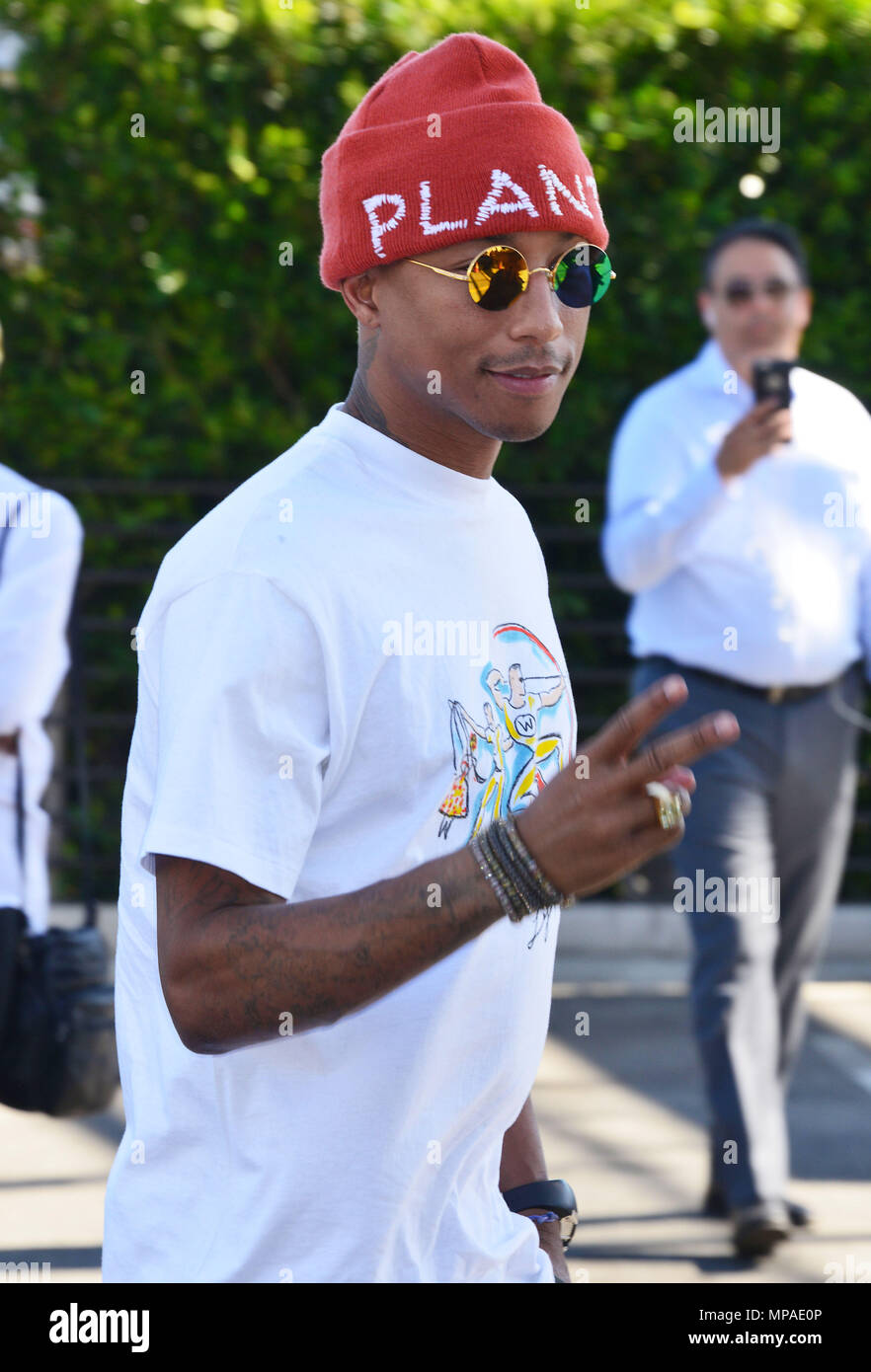 Pharrell Williams at the 'The Voice' 2016 Karaoke For Charity Event at ...