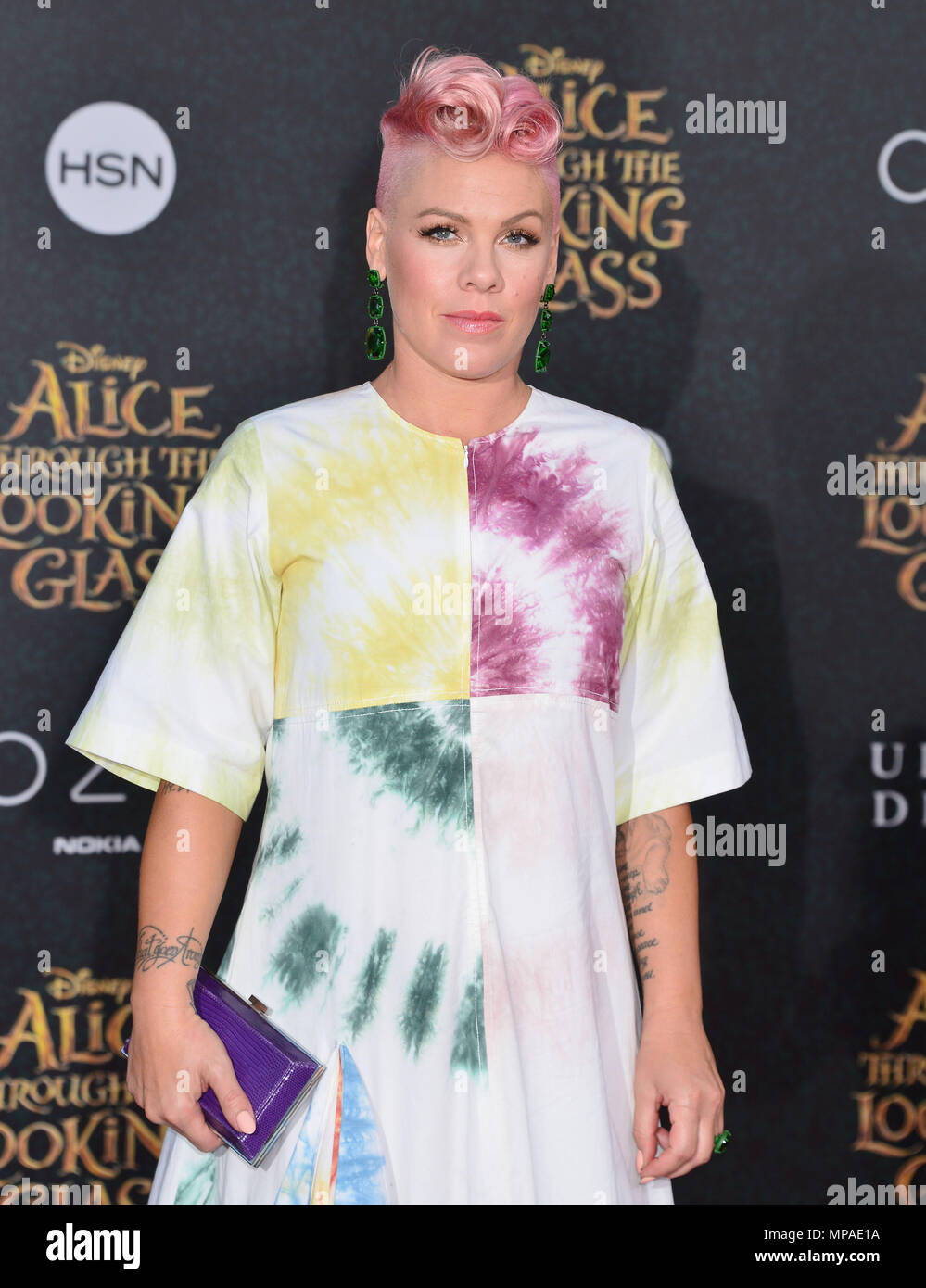 Pink 130 at the Alice Through the Looking Glass Premiere at the El ...
