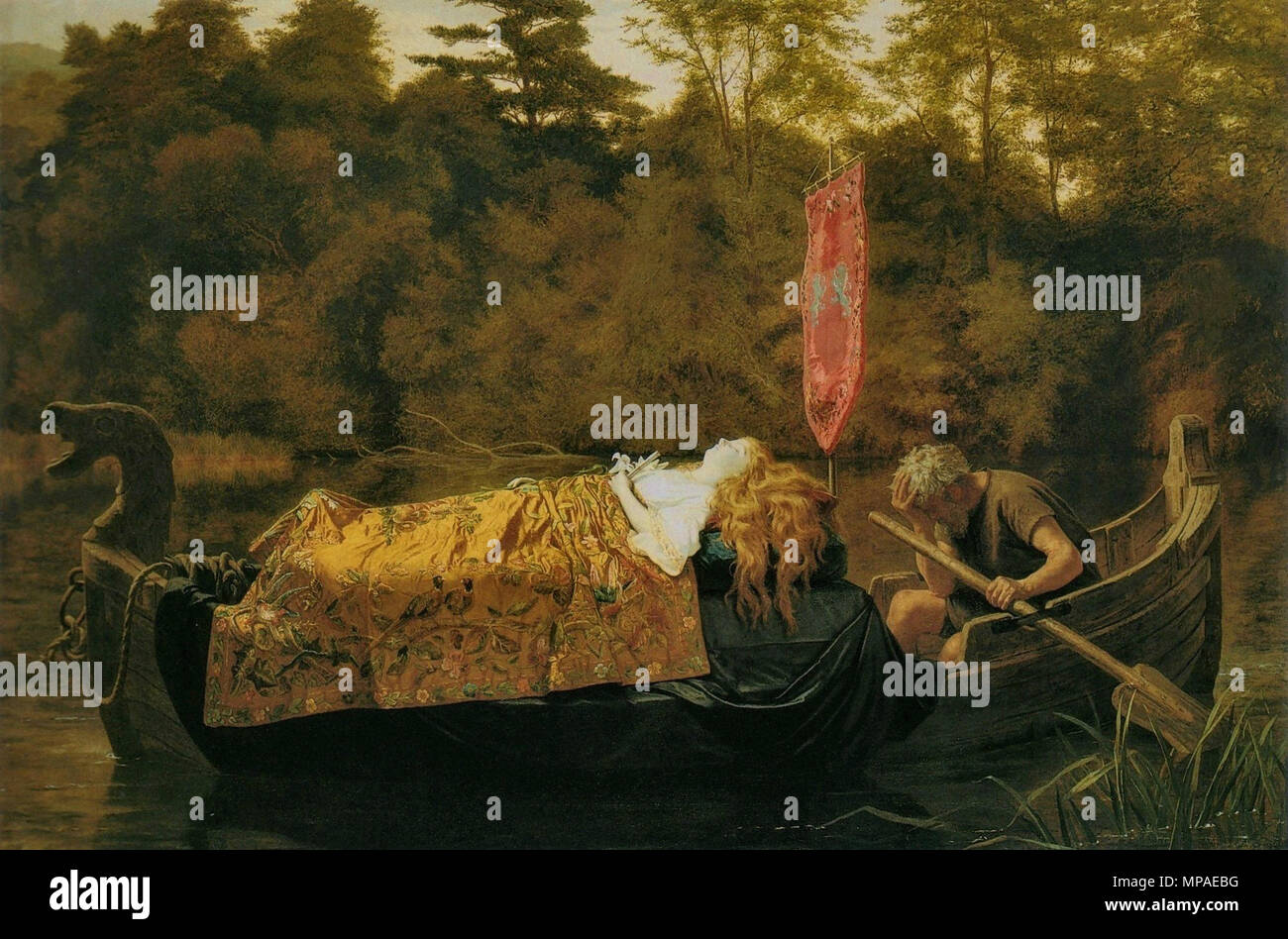 Elaine of astolat hi-res stock photography and images - Alamy