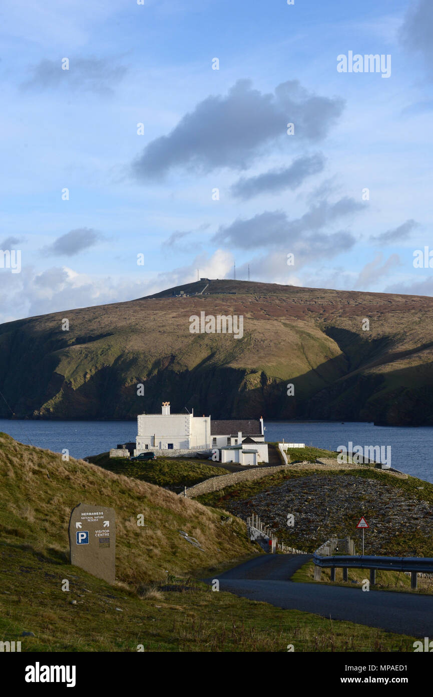 Unst the most northerly of the Shetland Islands home of Saxa Vord RAF ...