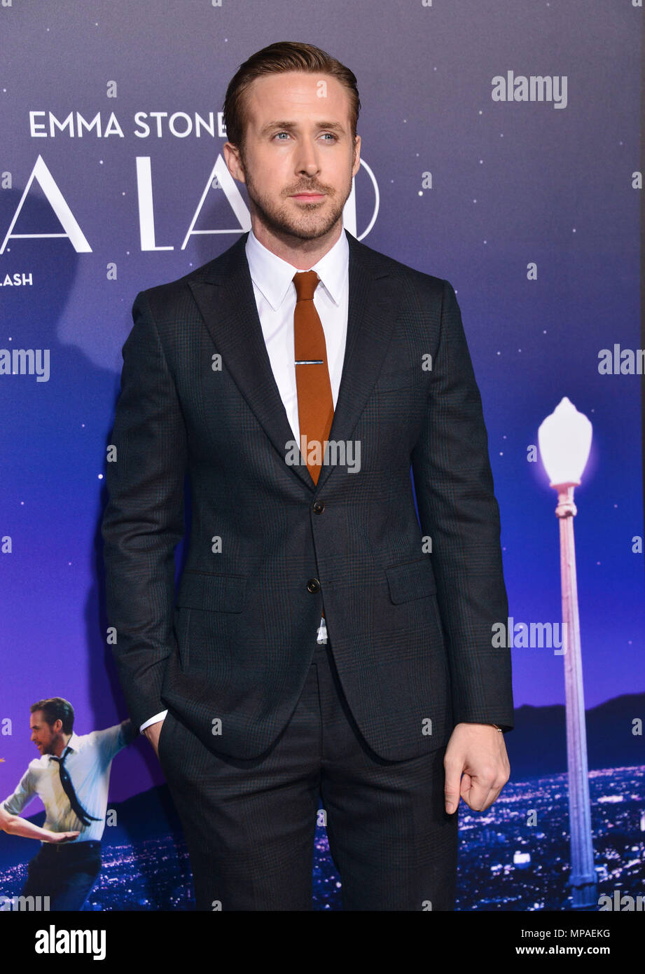Ryan Gosling 233 at the La La Land premiere at the Westwood Village in ...