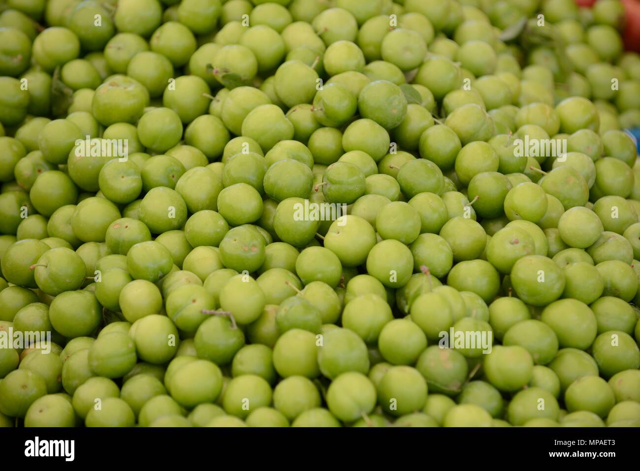 Fruit and vegetables in turkish food market Stock Photo - Alamy