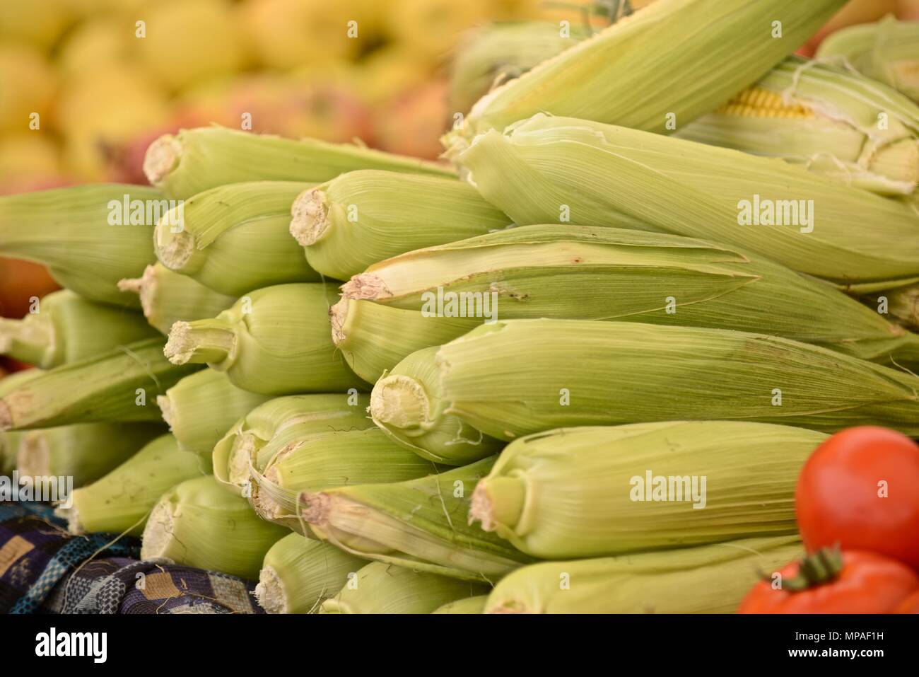 Fruit and vegetables in turkish food market Stock Photo - Alamy