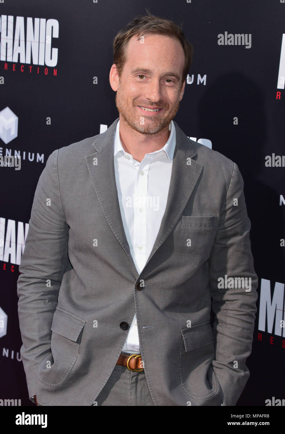 Tony Mosher - screen writer at the Mechanic Premiere at the Arclight ...