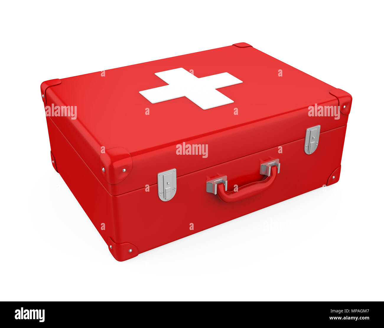 Red cross first aid kit Cut Out Stock Images & Pictures - Alamy