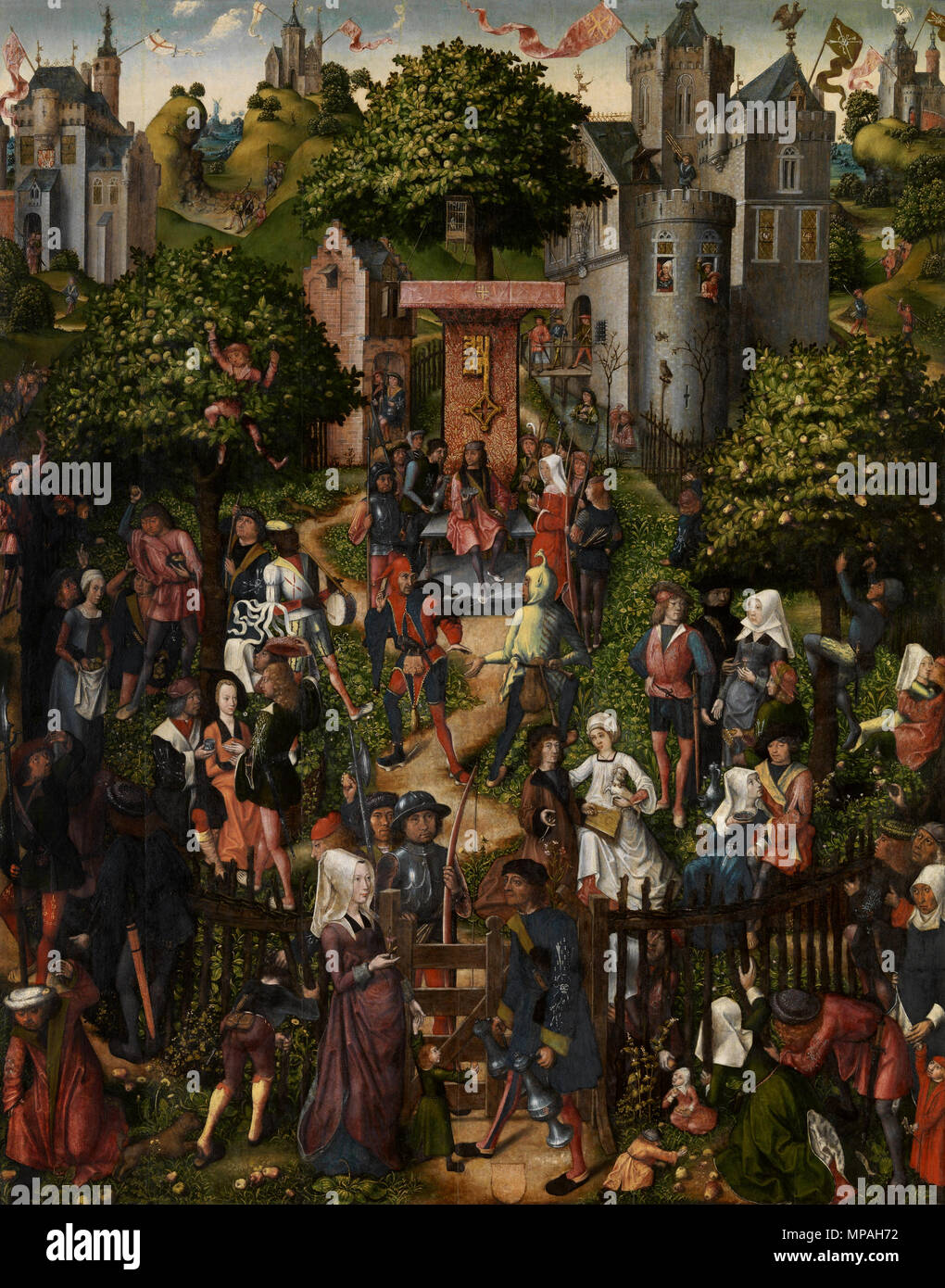 Dutch: Schuttersfeest Festival of the archers late 15th century. 870 ...