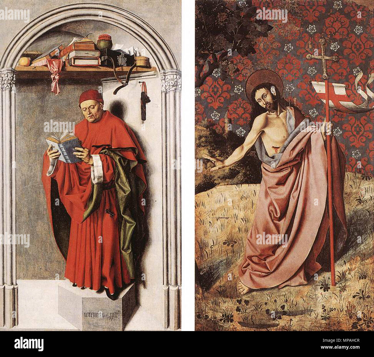 English: Prophet Jeremiah and Christ between 1443 and 1445. 871 Master ...