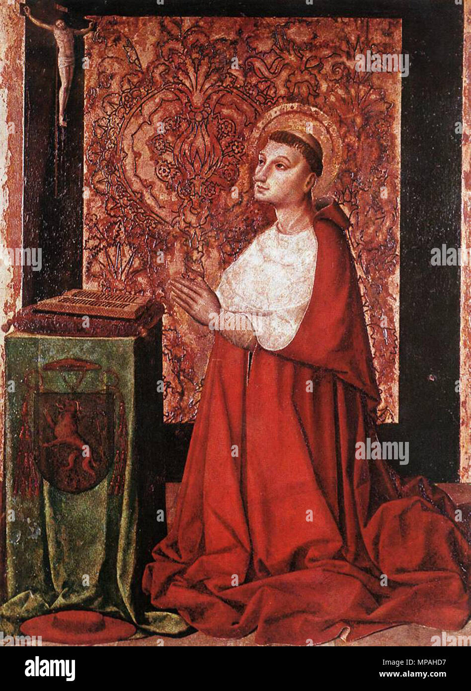 English: Vision of Peter of Luxembourg circa 1450. 871 Master Of The ...