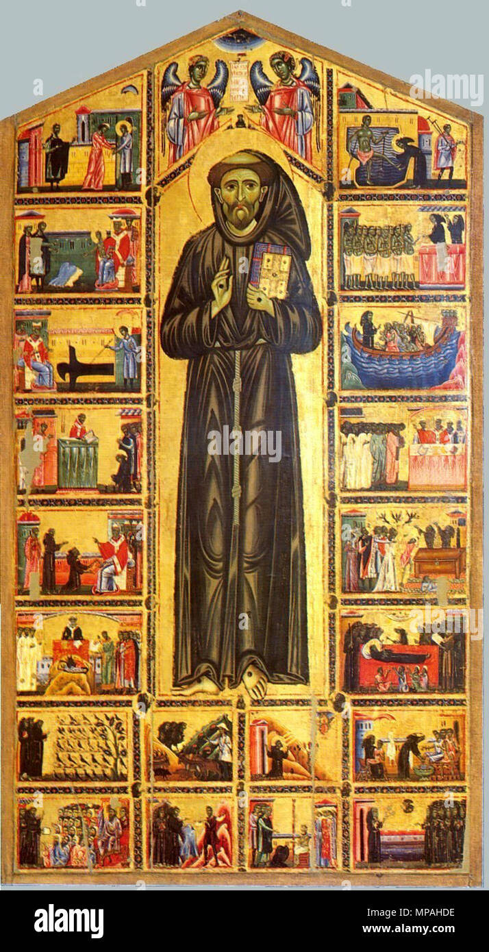 . St. Francis and scenes from his life . 13th century. Master of San ...