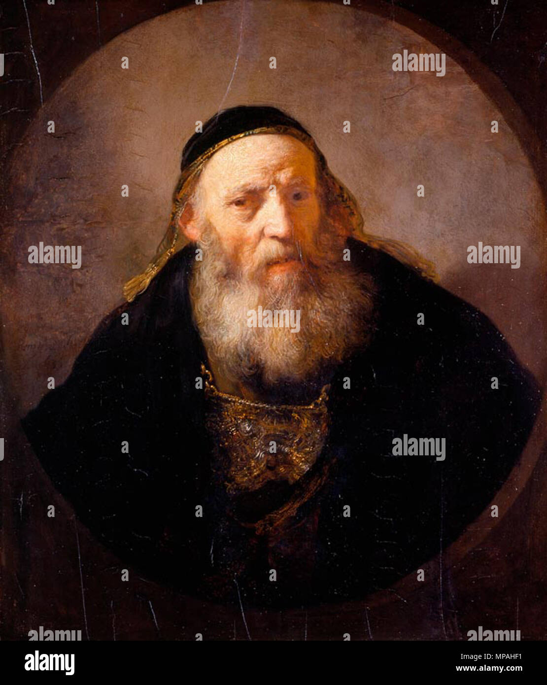 . English: Bust of a Bearded Old man in Fanciful Costume . 1635 ...