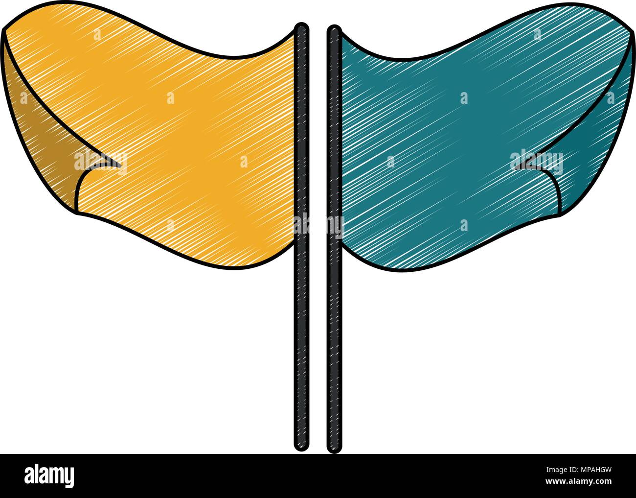 Team pennants Stock Vector Images - Alamy