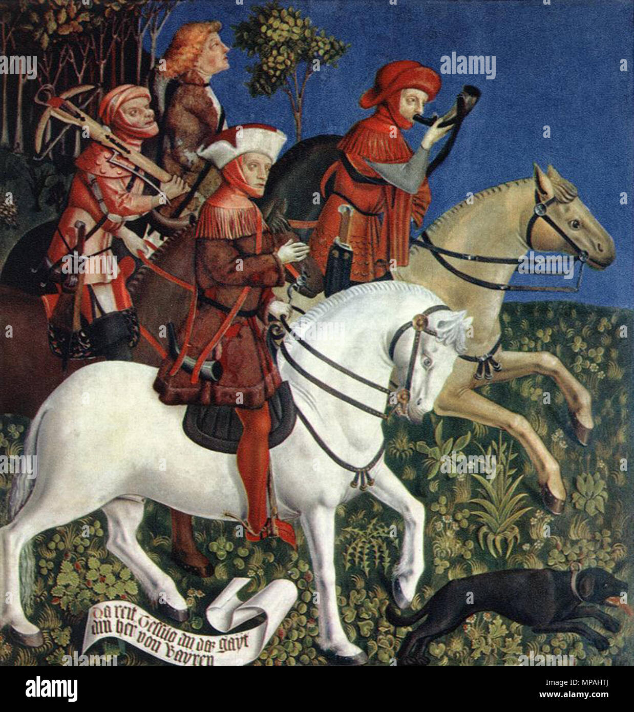 English: Prince Tassilo Rides to Hunting 1444. 872 Master of the ...