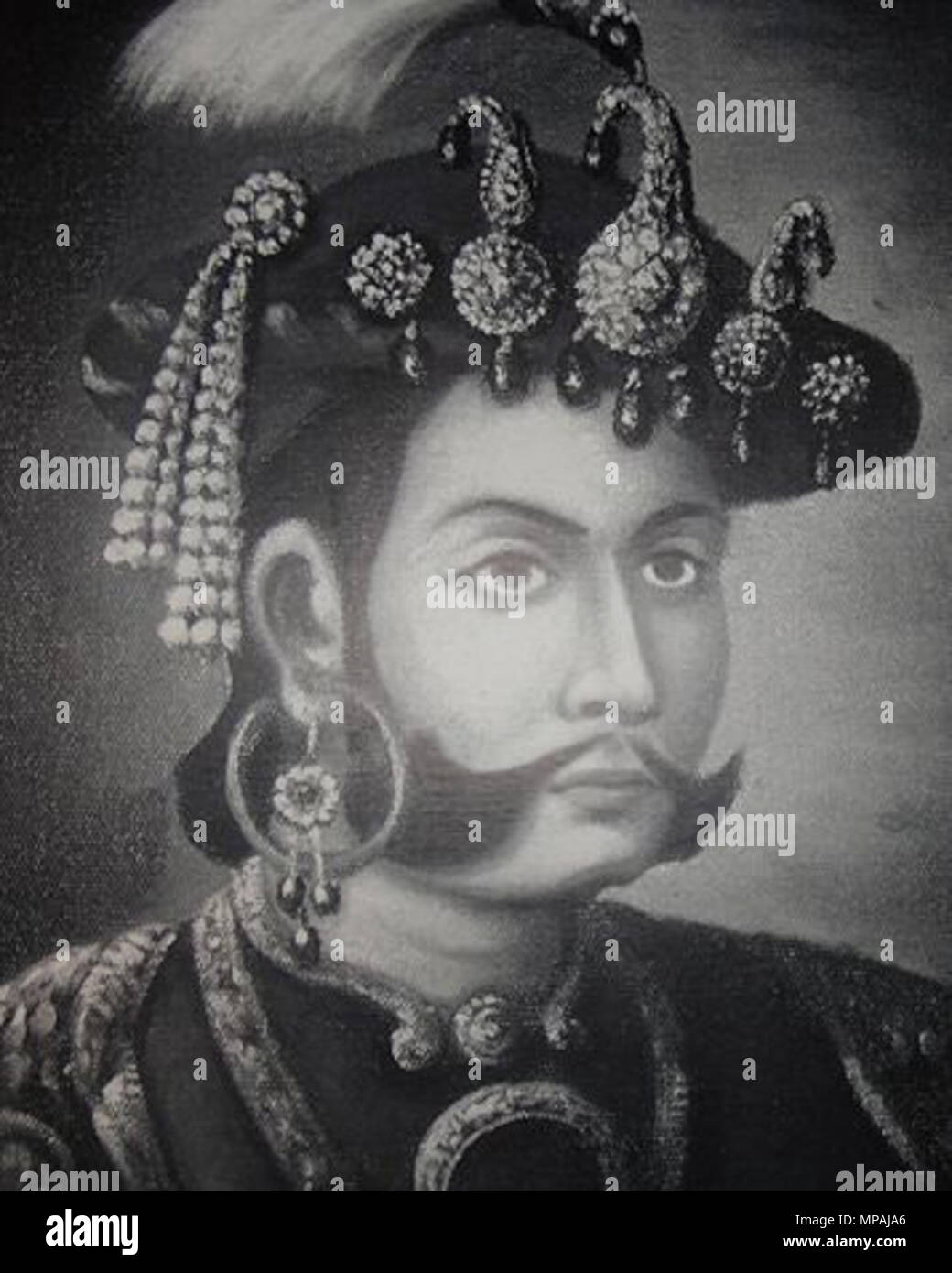 . English: Mathabar Singh Thapa, Prime Minister of Nepal. 1843. Unknown ...