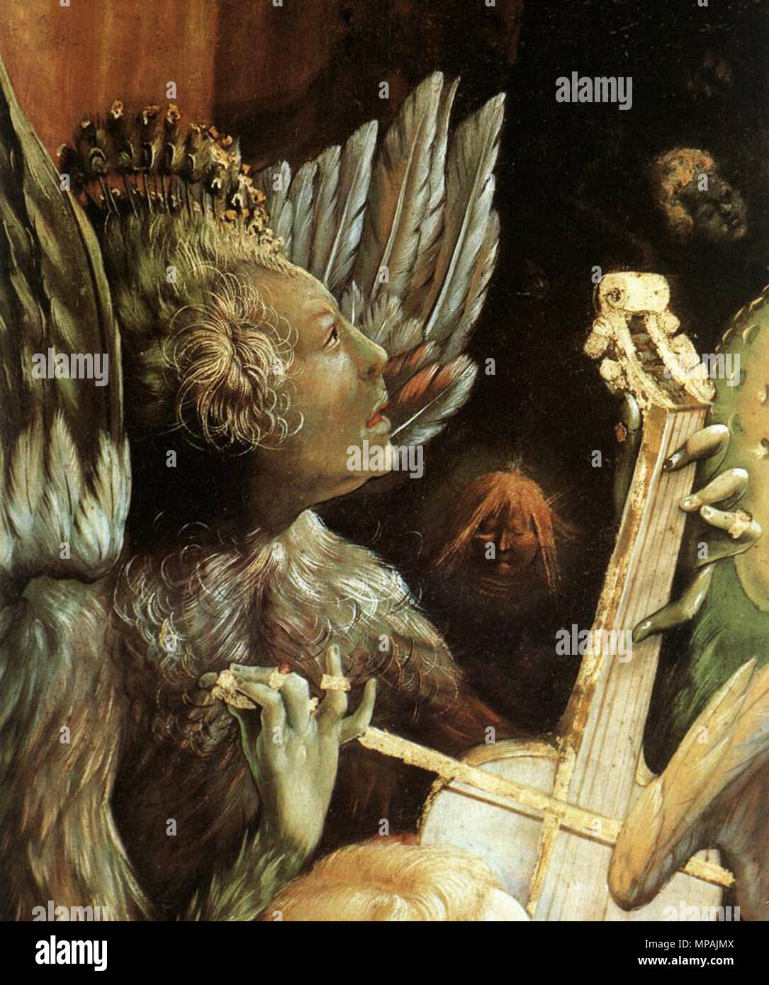 875 Matthias Grünewald - Concert of Angels (detail) - WGA10740 Stock ...