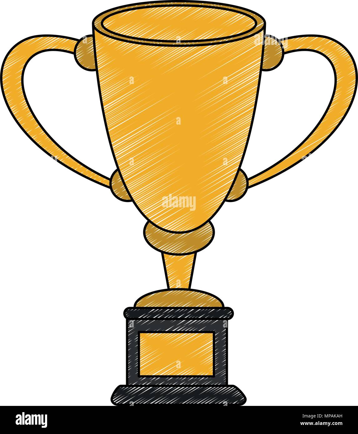 Sport trophy cup scribble Stock Vector Image & Art - Alamy