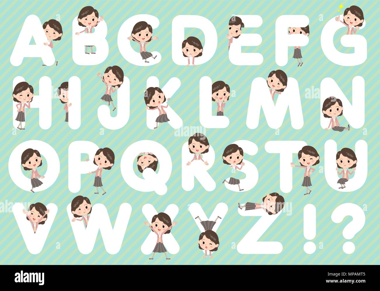 Middle aged woman housewife in Stock Vector Images - Alamy