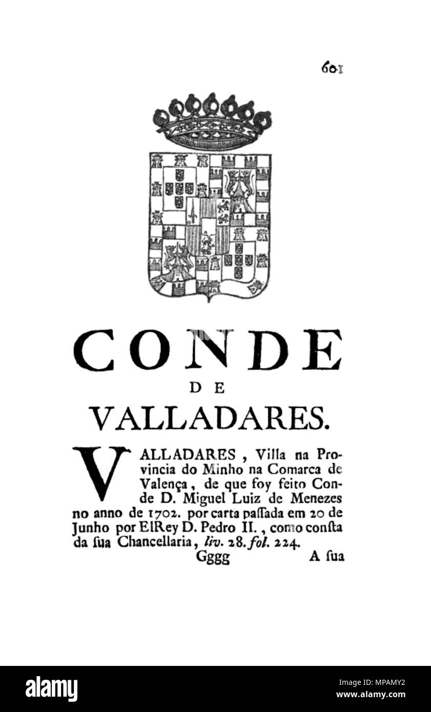 . Português: Memorias Historicas e Genealogicas dos Grandes de Portugal ...