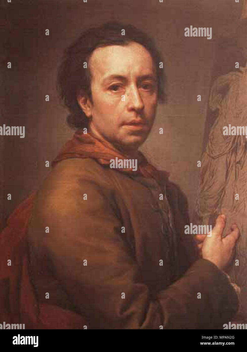 Self-portrait 1774. 884 Self-portrait Mengs 1774 Stock Photo - Alamy