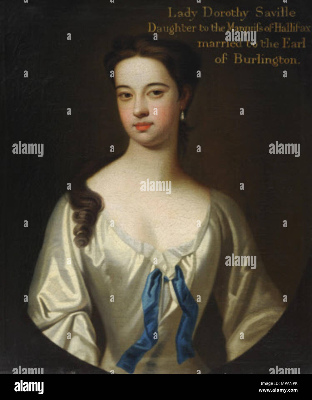 Oil painting on canvas, ?Lady Dorothy Savile, Countess of Burlington ...