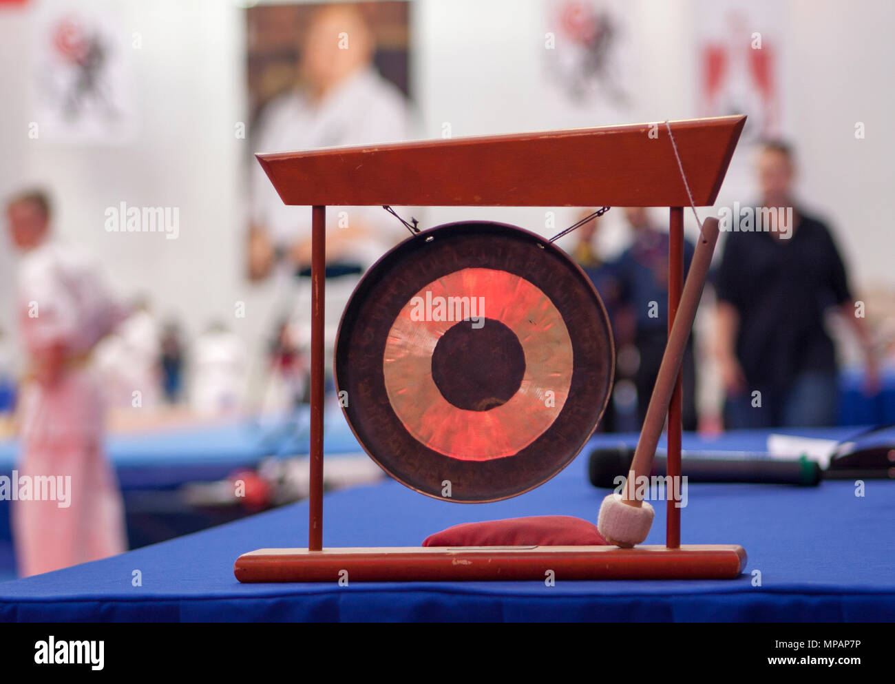japanese gong on a karate competition Stock Photo - Alamy