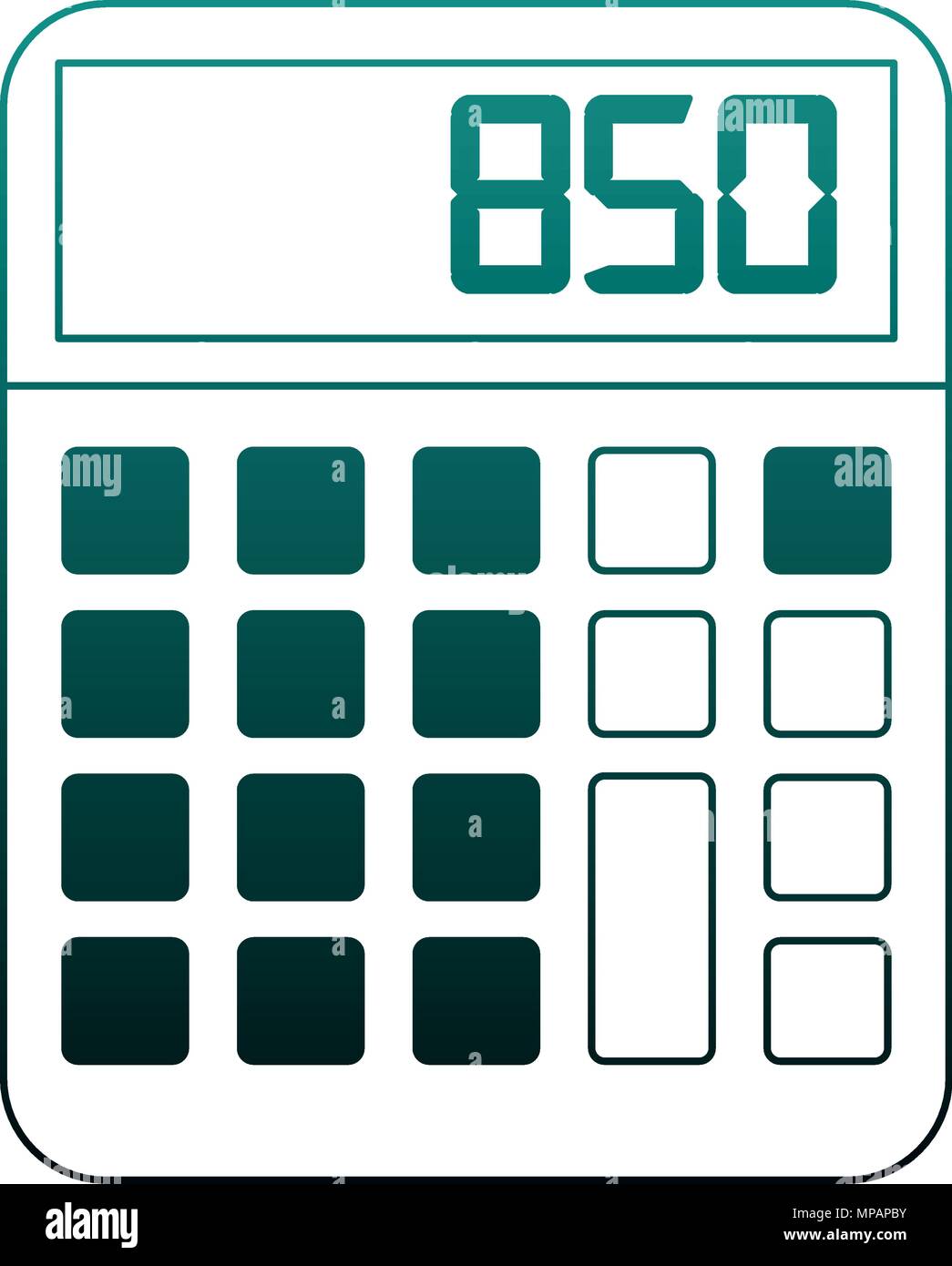 Electronic calculator device calculations Stock Vector Images - Alamy