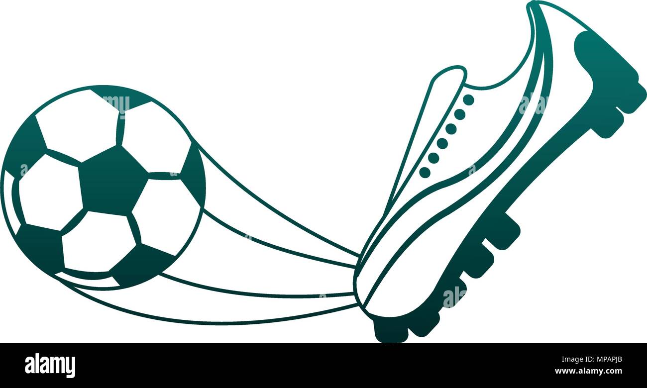 Football boot blue Stock Vector Images - Alamy