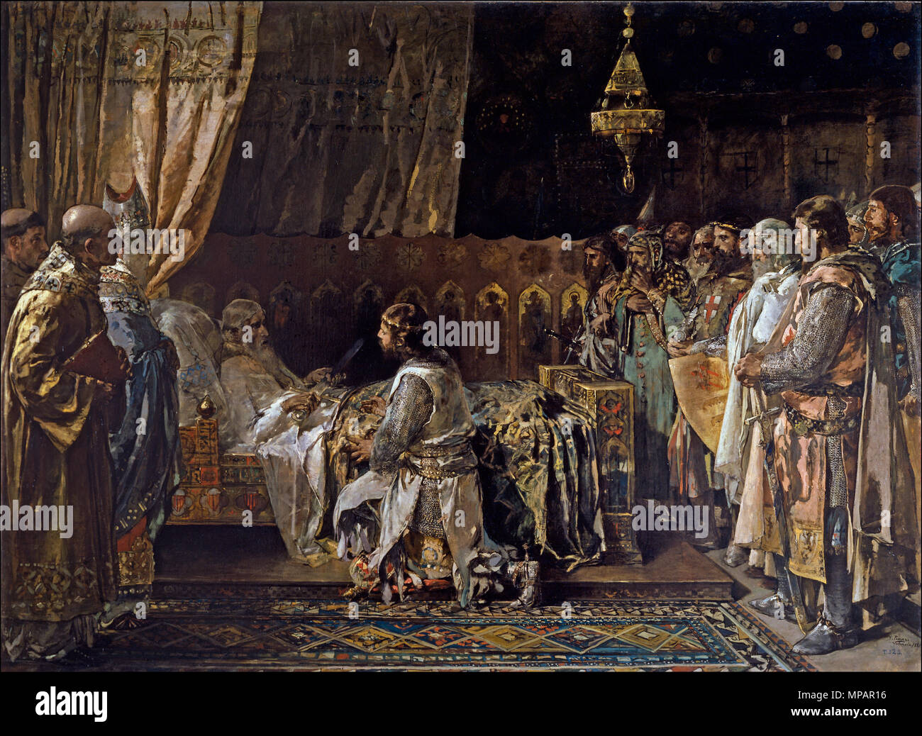 Últimos momentos del rey don Jaime I el Conquistador en el acto de ...