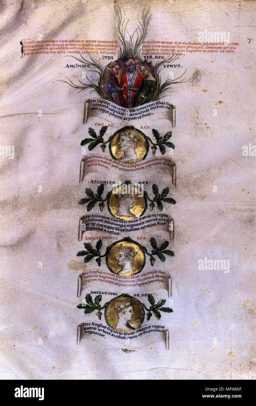 English: Visconti genealogy 1403. 892 Michelino Da Besozzo - Visconti ...