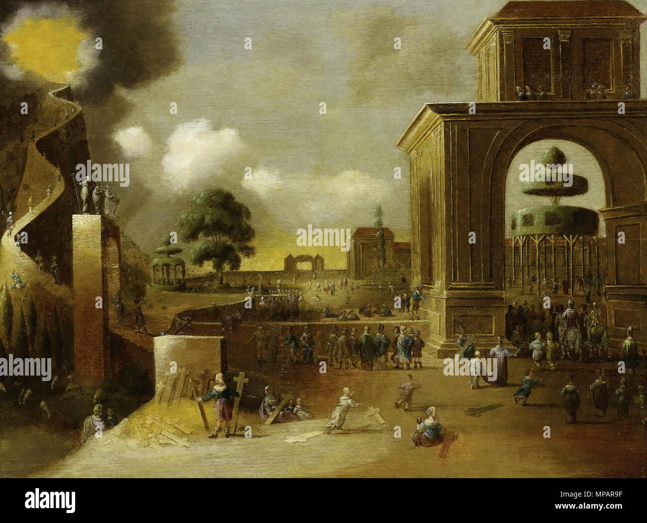 German: Der schmale Weg der Tugend und der breite Weg des Lasters 17th ...