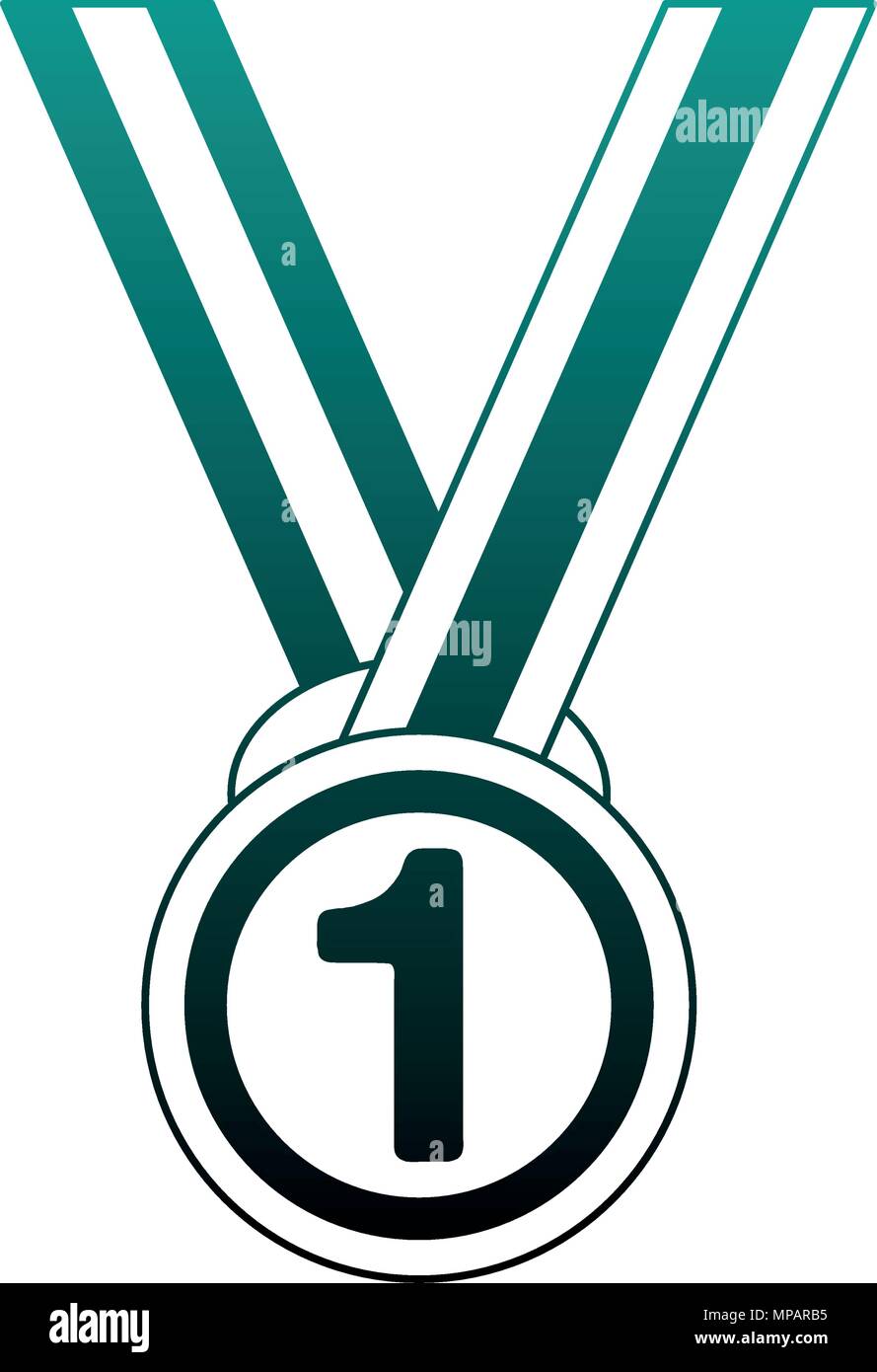 First place medal blue lines Stock Vector Image & Art - Alamy