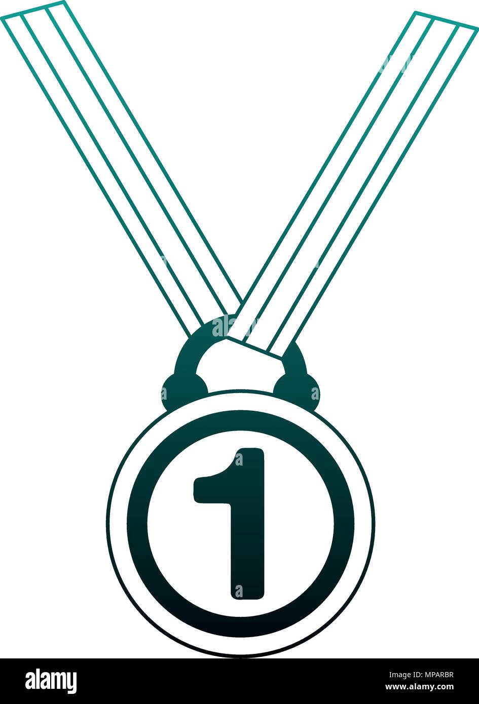 First place medal blue lines Stock Vector Image & Art - Alamy