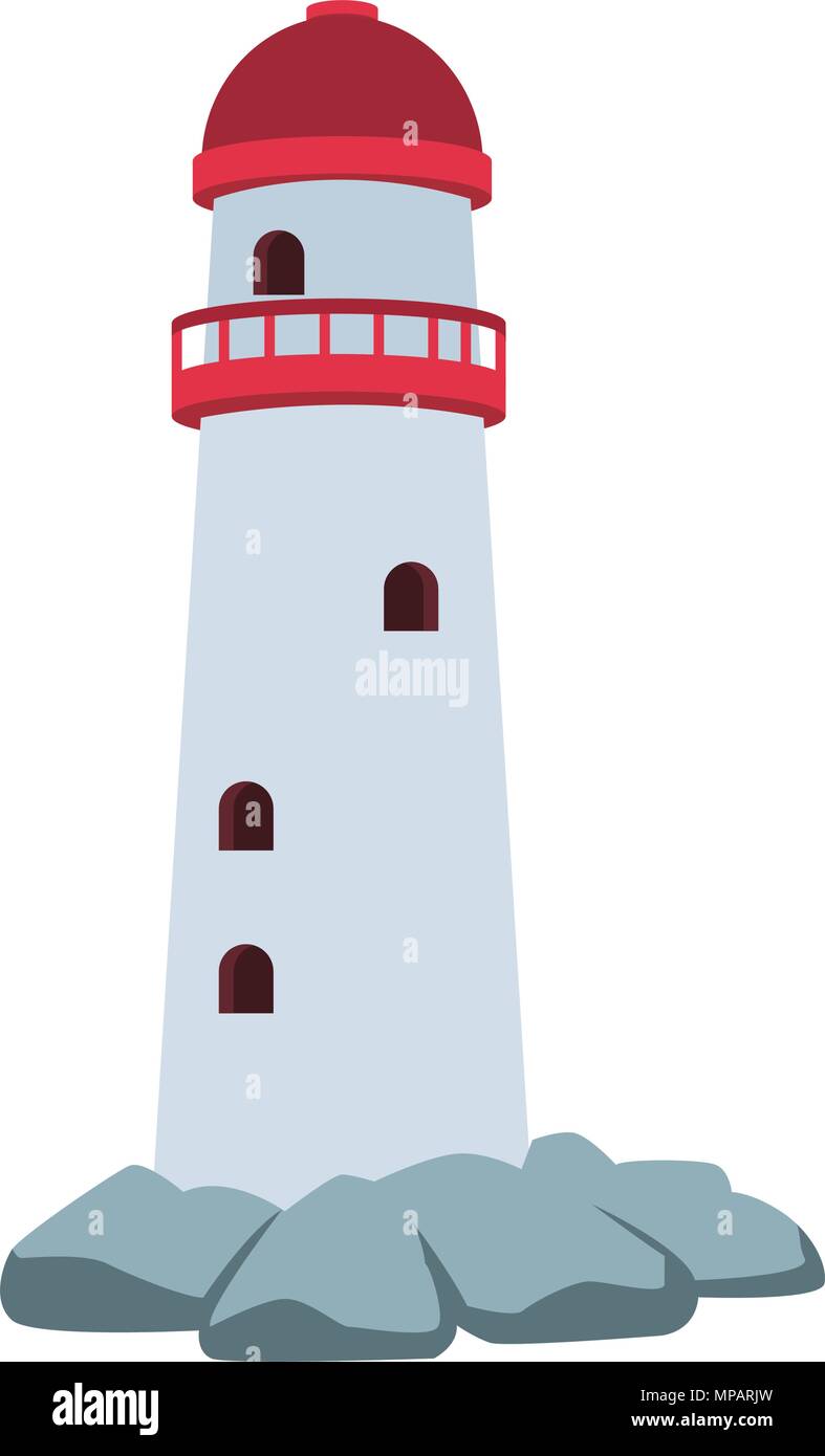 Cartoon lighthouse hi-res stock photography and images - Alamy