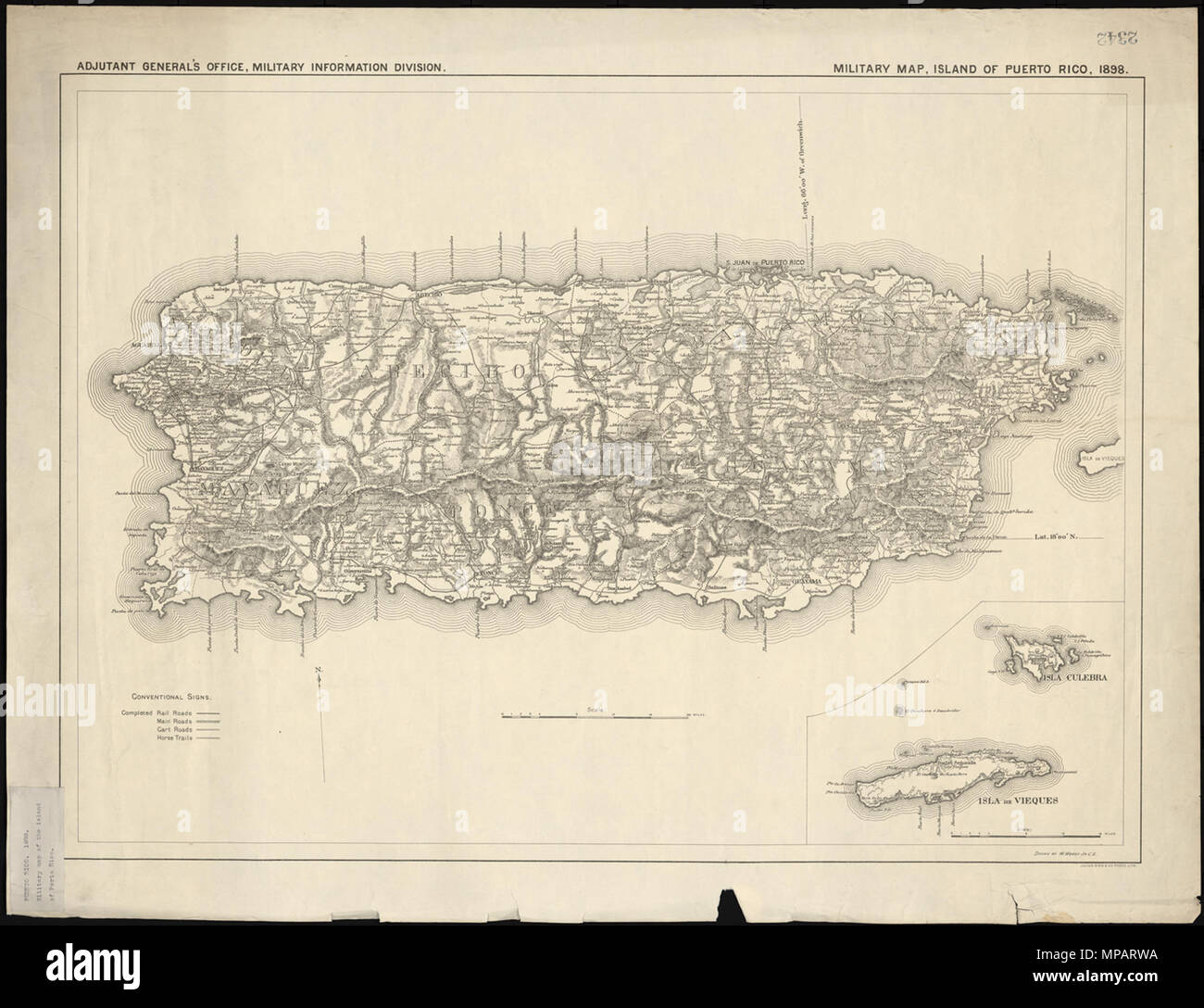 Puerto rico island map hi-res stock photography and images - Alamy