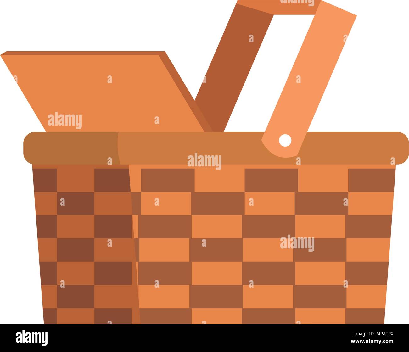 Open picnic basket Stock Vector Image & Art - Alamy